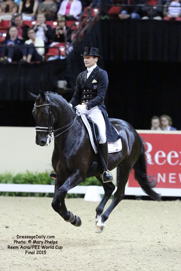 Charlotte Dujardin, Edward Gal, and Steffen Peters World Cup Dressage ...