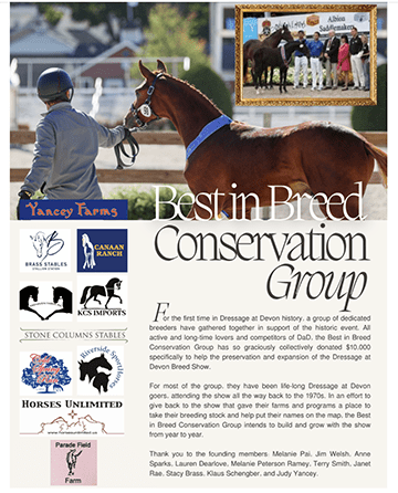 Best in Breed Conservation Group Supporting Breed Division at Devon ...